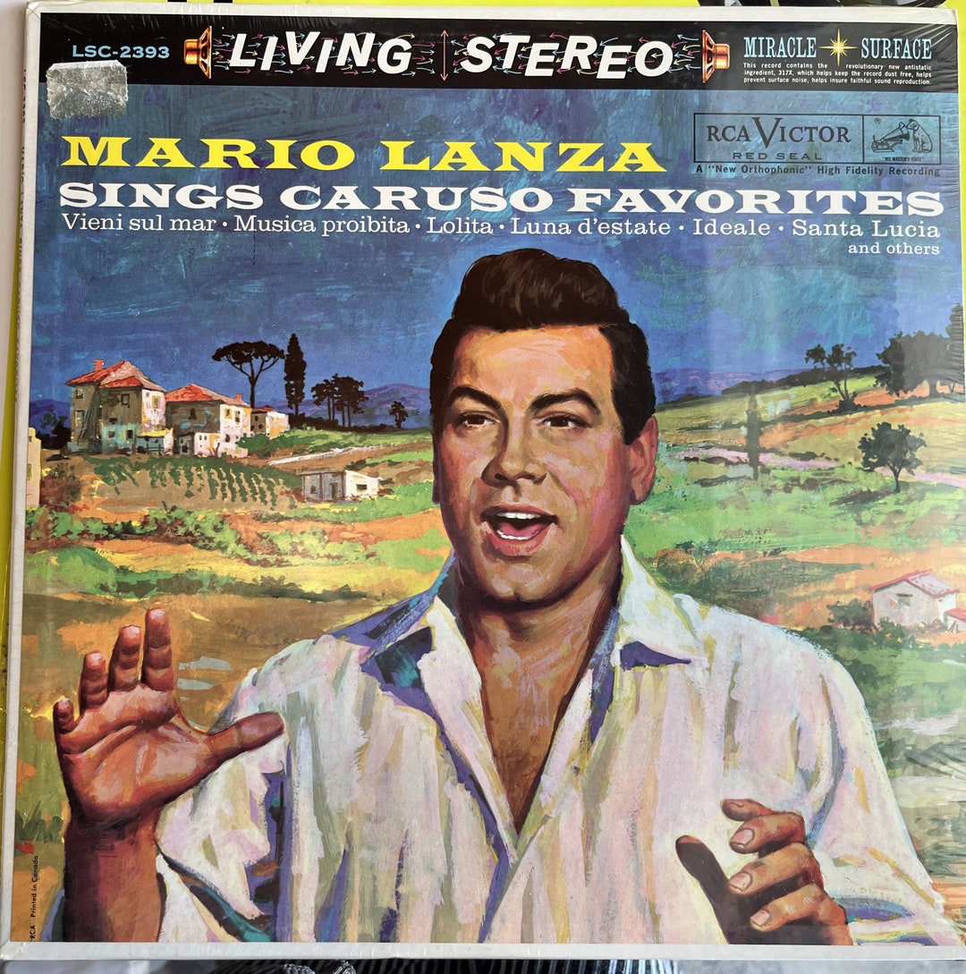 Mario Lanza Sings Caruso Favorites LP, Original Recording Sealed Vinyl ...