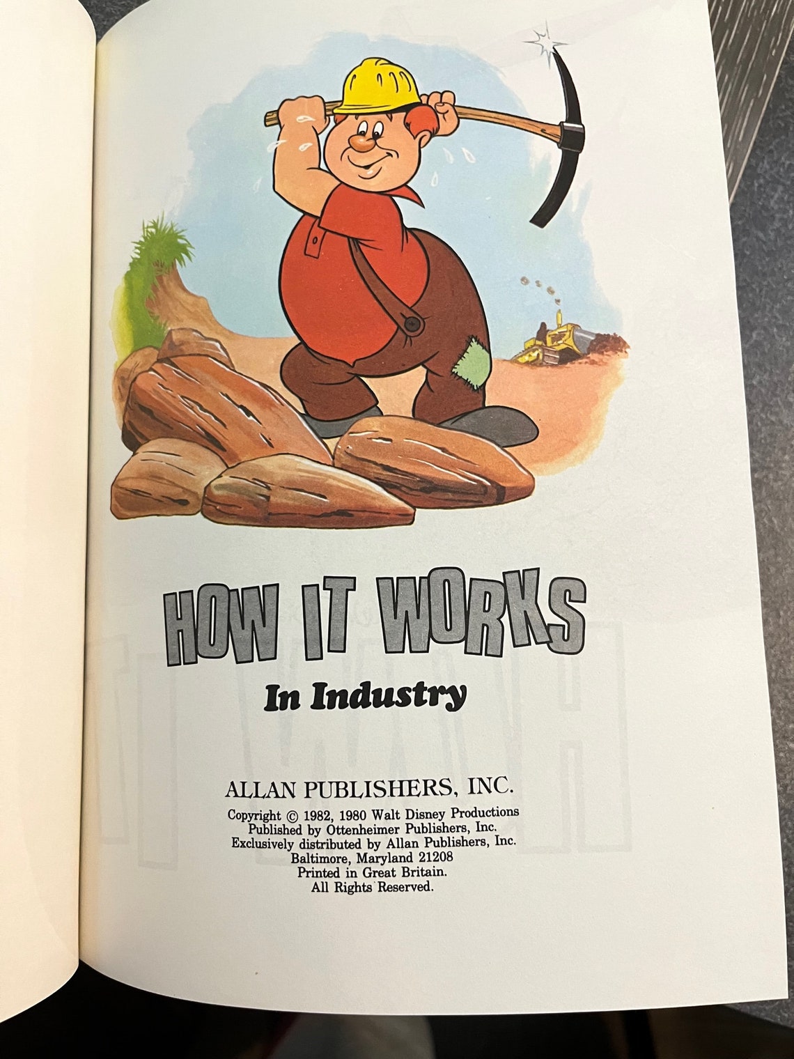 Walt Disney's How It Works in Industry Large Hardcover Book 1982 ...