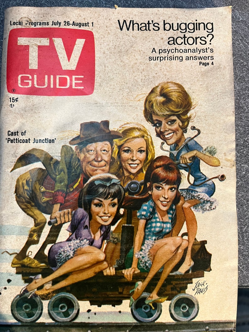 TV Guide Magazines the Cast of Petticoat Junction 1969 - Etsy