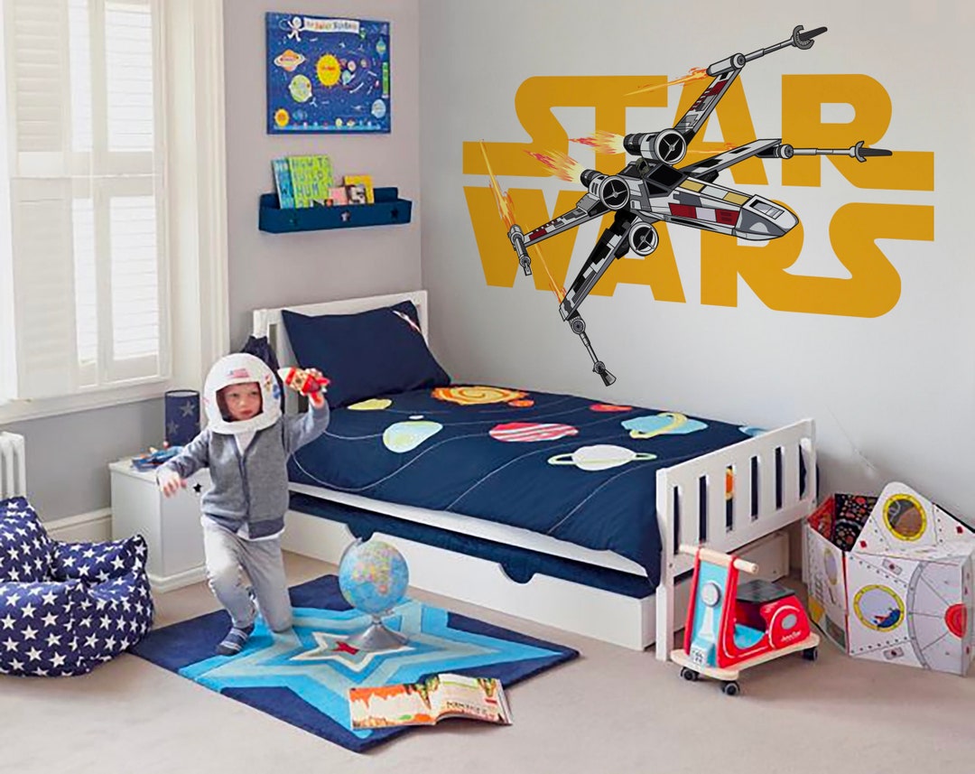 Peel and Stick Star Wars Wall Decal Rogue One Wallpaper Spaceship Wall ...