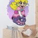 Peel and Stick Princess Peach Wall Decal Super Mario Wall Art Nintendo ...