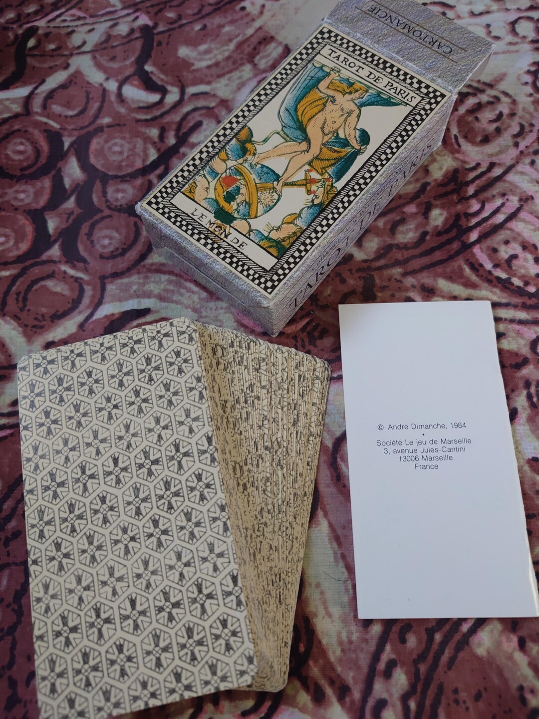 Tarot De Paris: 1984 French Tarot Deck With Instructions - Etsy