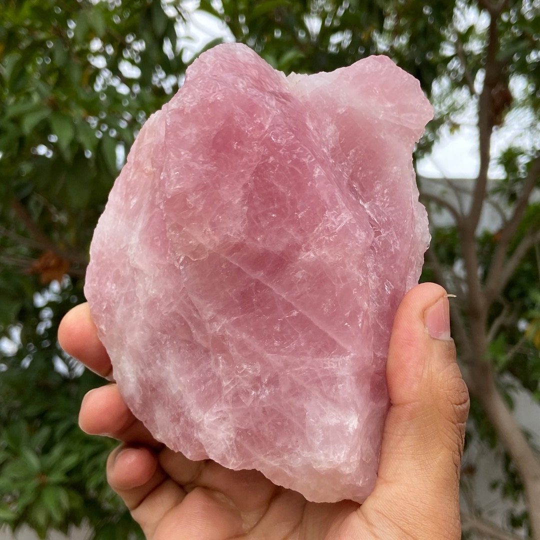 Rose Quartz Rough-quartz Rough-huge Rose Quartz Raw Natural Crystal,1 2 ...