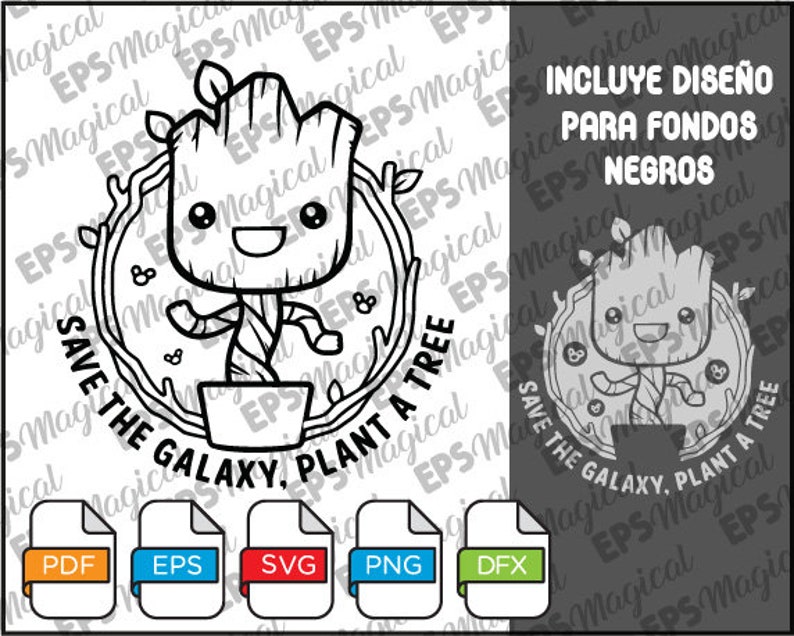 Groot SVG, EPS, Vector, Clipart, Dinosaur SVG, Dinosaur Vector ...