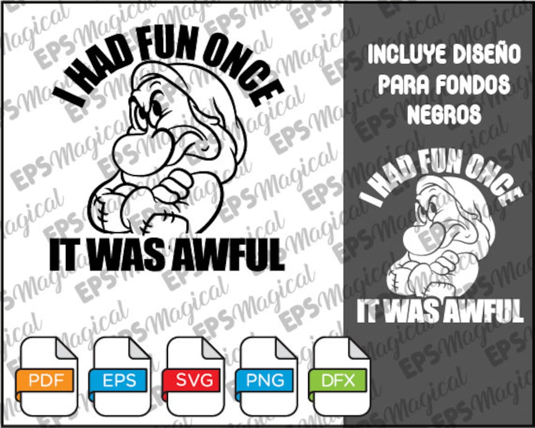 Grumpy SVG, EPS, Grumpy Vector, Clipart, Snow White SVG, Pdf, Couple Shirt, Comedy Vector, Awful ...