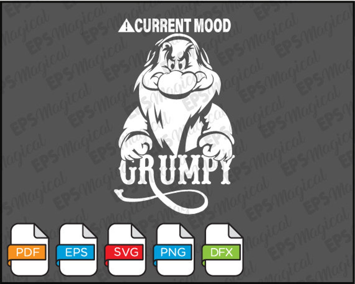 Grumpy SVG, EPS, Grumpy Vector, Clipart, Snow White SVG, Pdf, Couple ...