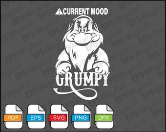Grumpy SVG, EPS, Grumpy Vector, Clipart, Snow White SVG, Pdf, Couple ...
