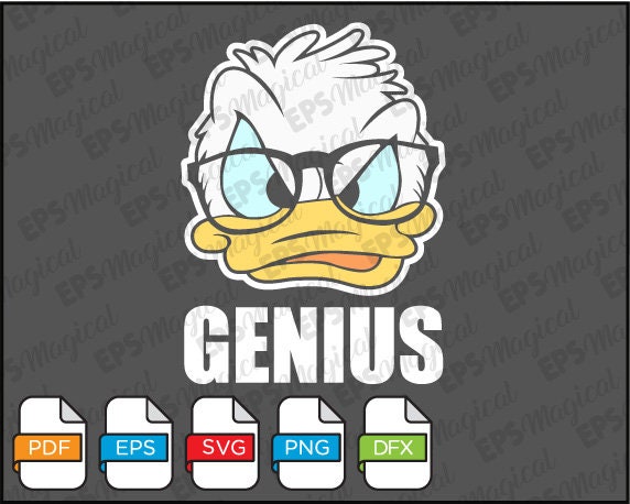 Donald SVG, EPS, Vector, Clipart, Genius SVG, Pdf, Couple Shirt, Comedy ...
