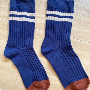 Vintage Style Striped Socks - Etsy