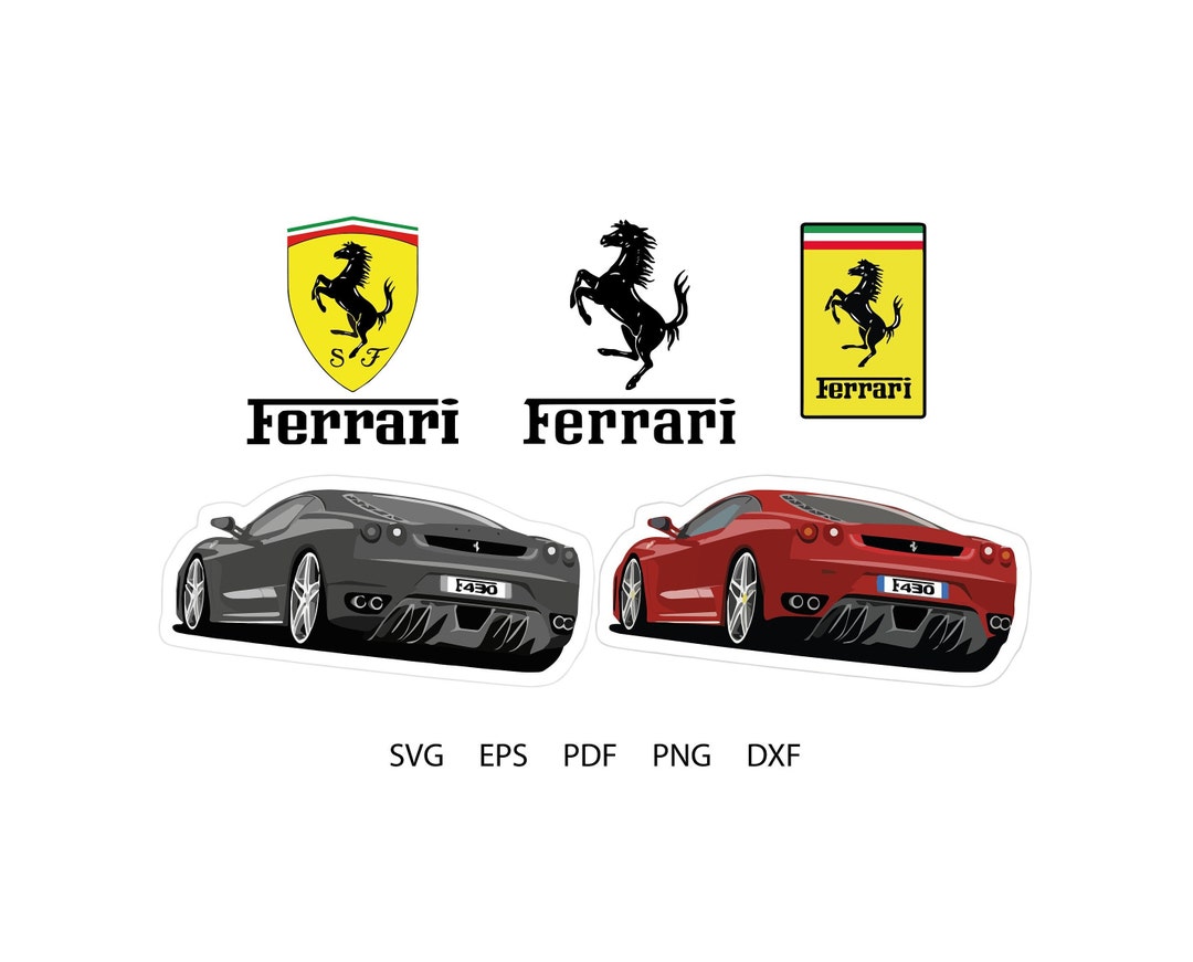 Ferrari Svg Ferrari Image Eps png Dxf Pdf - Etsy