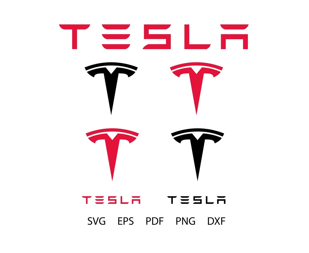 Tesla SVGEPS Vector Sticker Svg Pdf Png Dxf Eps - Etsy
