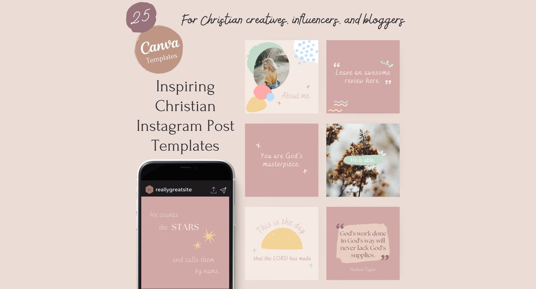 25 Christian Instagram Post Templates, Christian Blogger Template ...