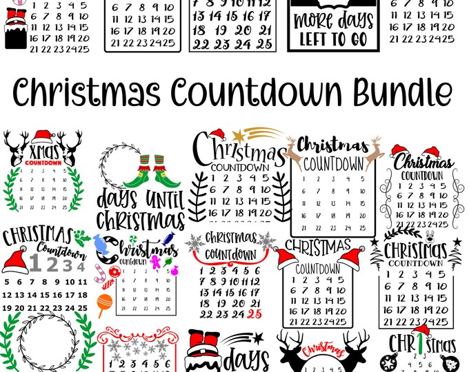 Christmas Countdown Wood Burned Holiday Advent Calendar Family Gift ...