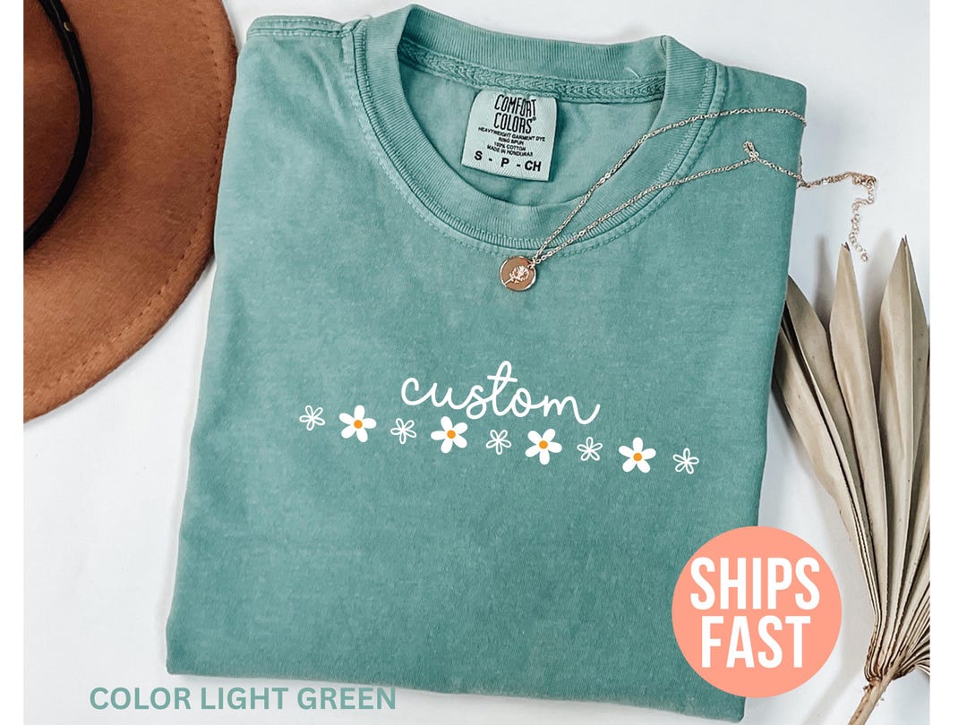 Comfort Colors® Custom Shirt, Custom Text Shirt, Custom Text Shirt ...