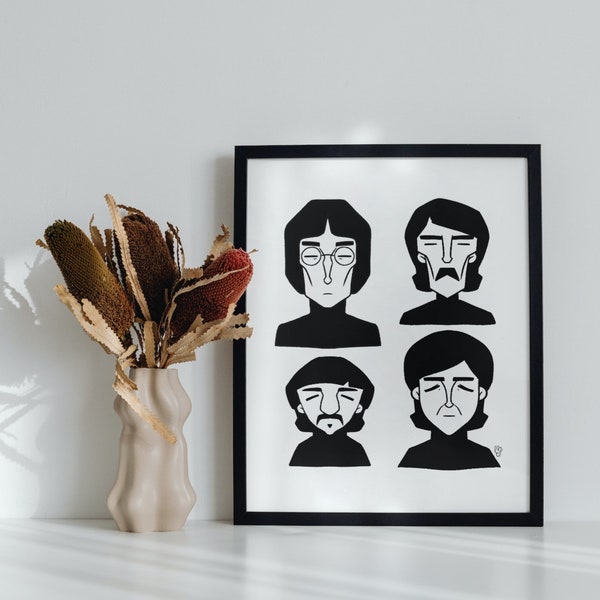 Beatles Art Print - Etsy