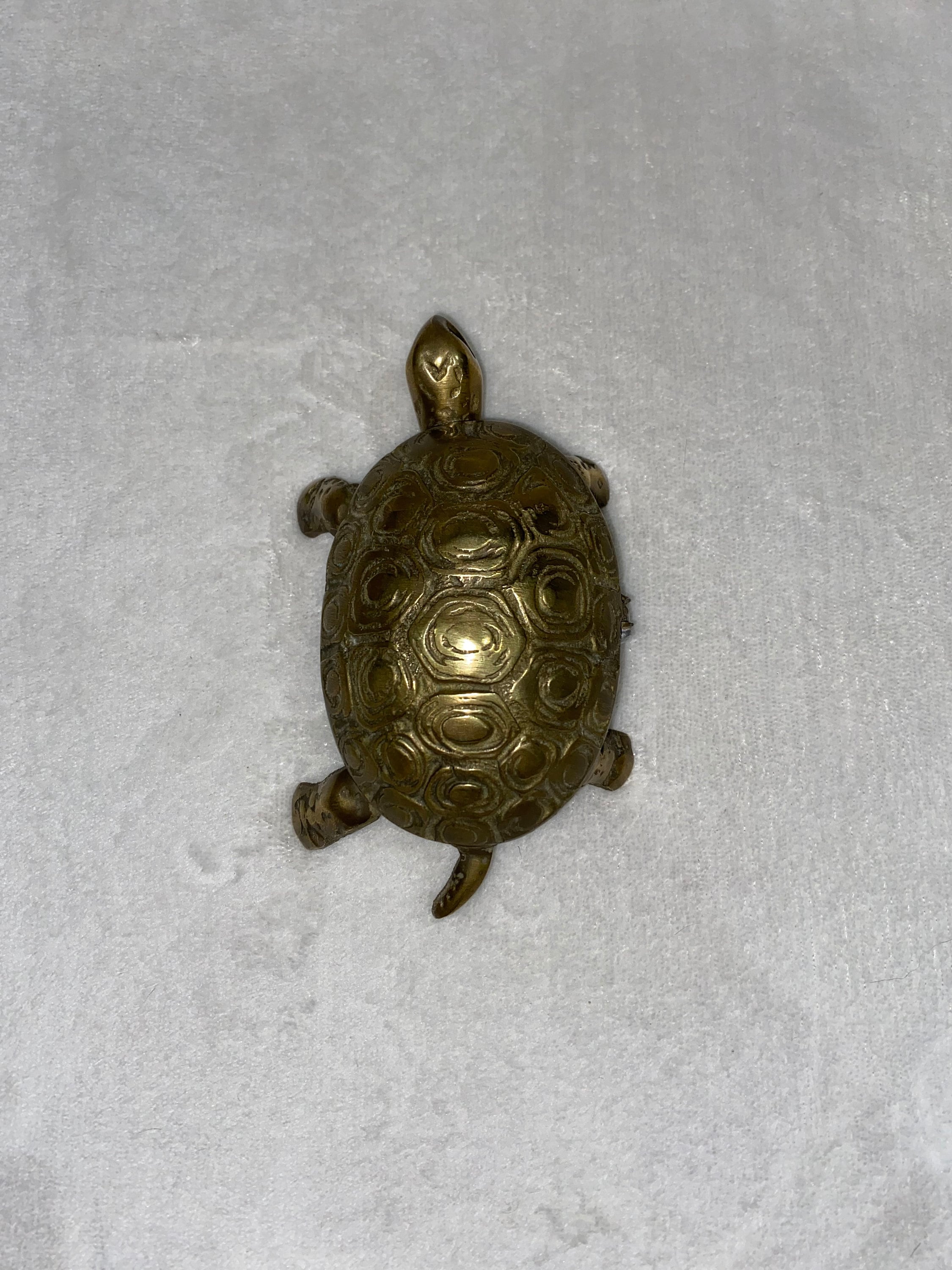Vintage Solid Brass Turtle Trinket Box/ Ash Tray/ Jewellery Box - Etsy