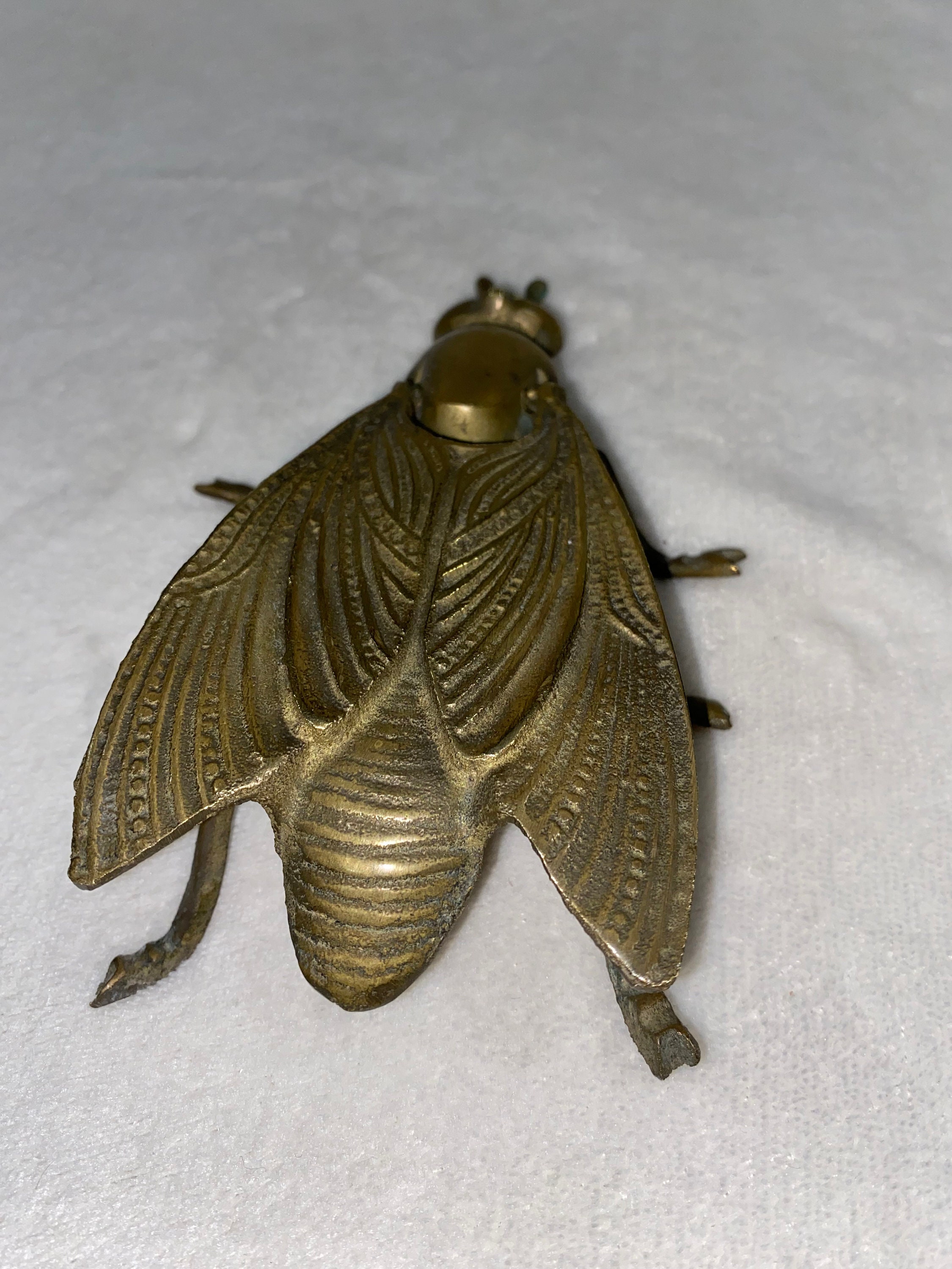 Vintage Italian Solid Brass Fly Ashtray/ Trinket Box/ Jewellery Box - Etsy