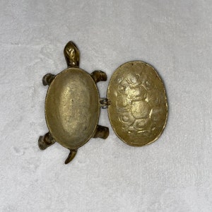 Vintage Solid Brass Turtle Trinket Box/ Ash Tray/ Jewellery Box - Etsy