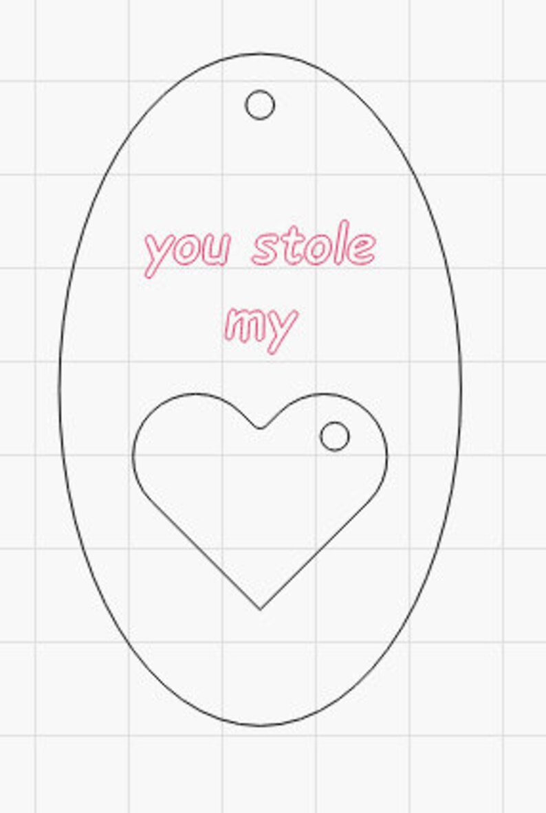 Nine Couple Keychains Laser Cut File for Lightburn - Etsy