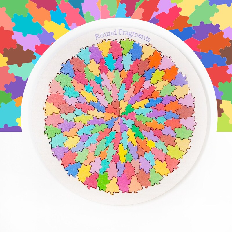 Round Jigsaw Puzzle - Etsy