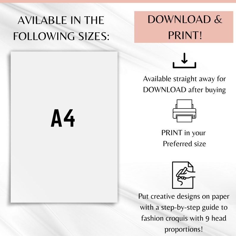 Master Fashion Croquis Sketching: 9-head Proportion Guide for Beginners ...