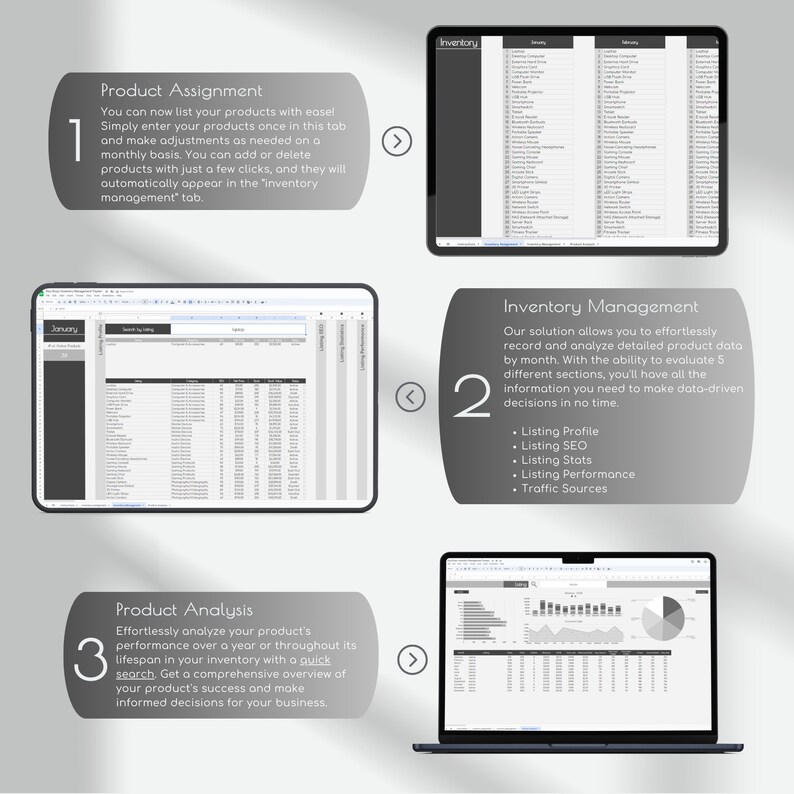 Etsy Shop Inventory Tracker and Analysis for Etsy Sellers, Google Sheet ...
