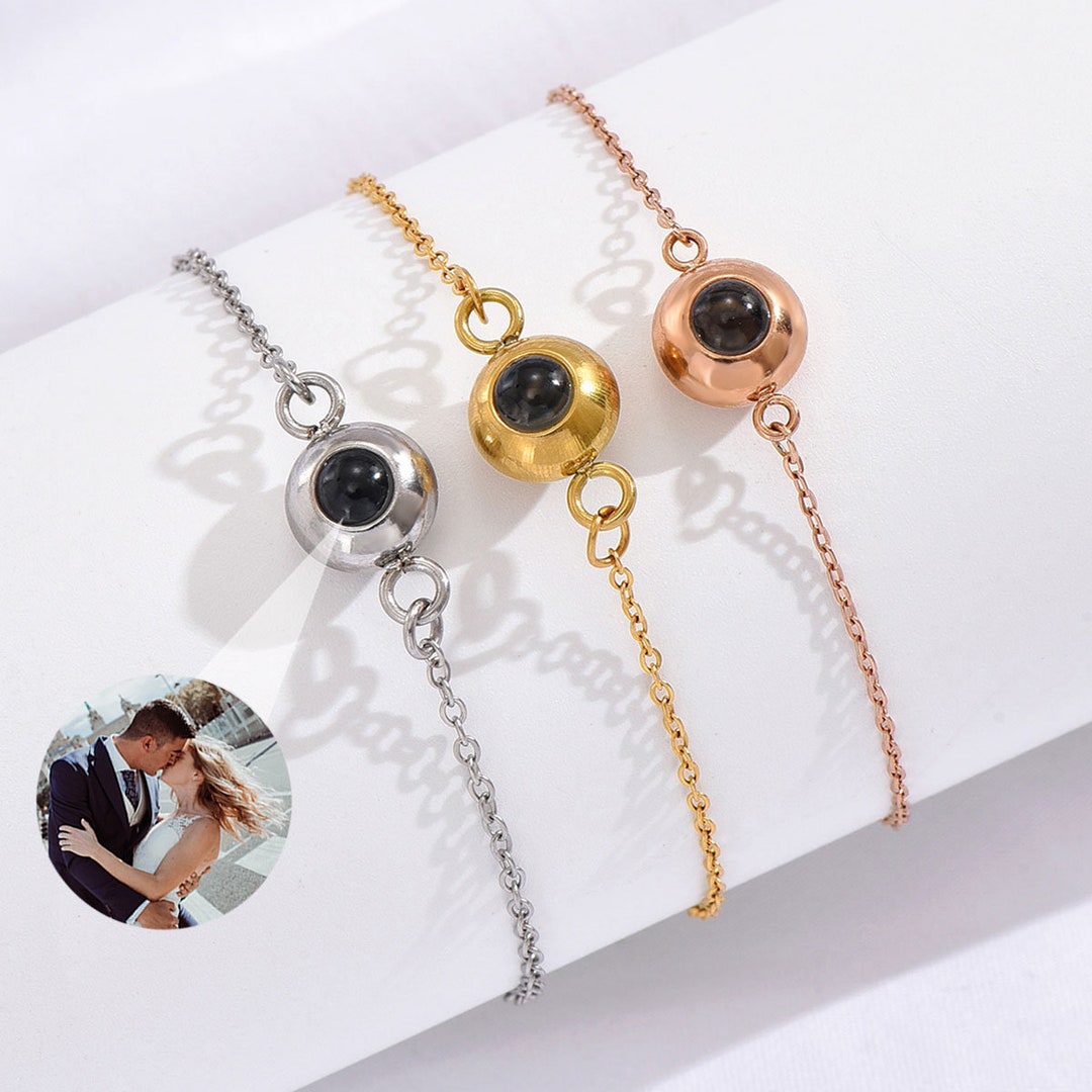 Photo Projection Bracelet Personalized Bracelet Customized Memorial ...