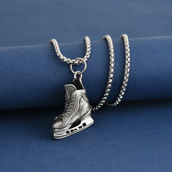 Ice Skating Necklace - Etsy