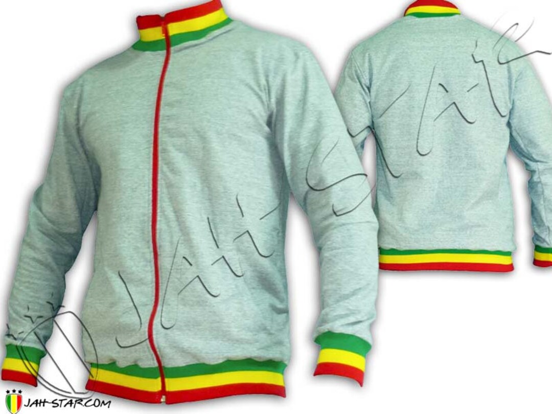 Rasta Hoodie for Men or Women, Reggae, Hip Hop and Rasta on Grey Hoodie ...