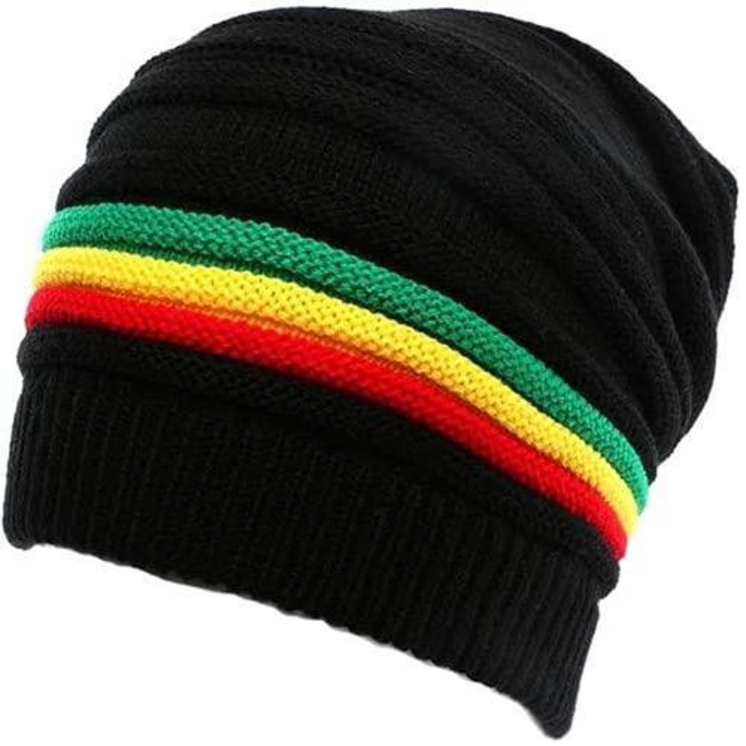 Crazy Lizard Rasta Knit Tam Hat Dreadlock Cap. Multiple Designs (rasta ...