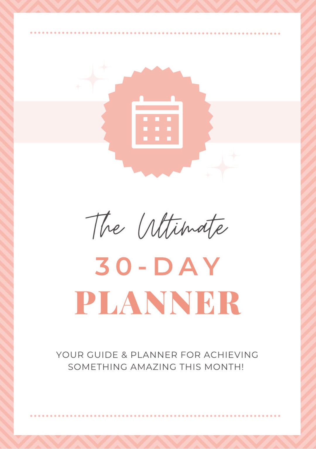 Ultimate 30 Day Planner - Etsy