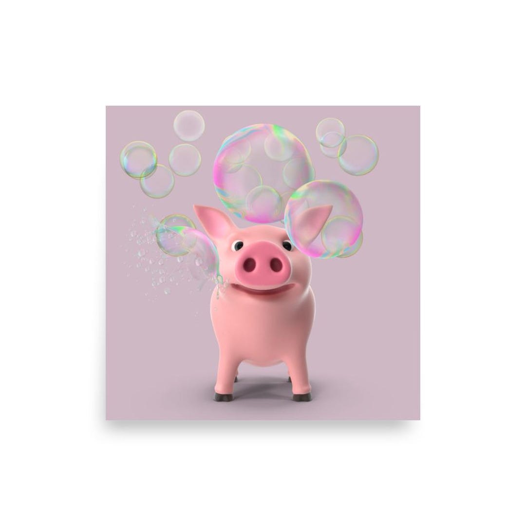 Pig Poster Kids Room Pig Nursery Wall Decor Nursery Art Children Art ...