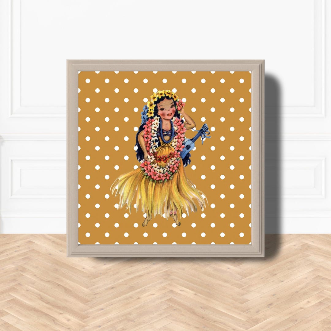 Retro Print Girl Retro Poster Girls Room Retro Print Gallery Girls Room ...