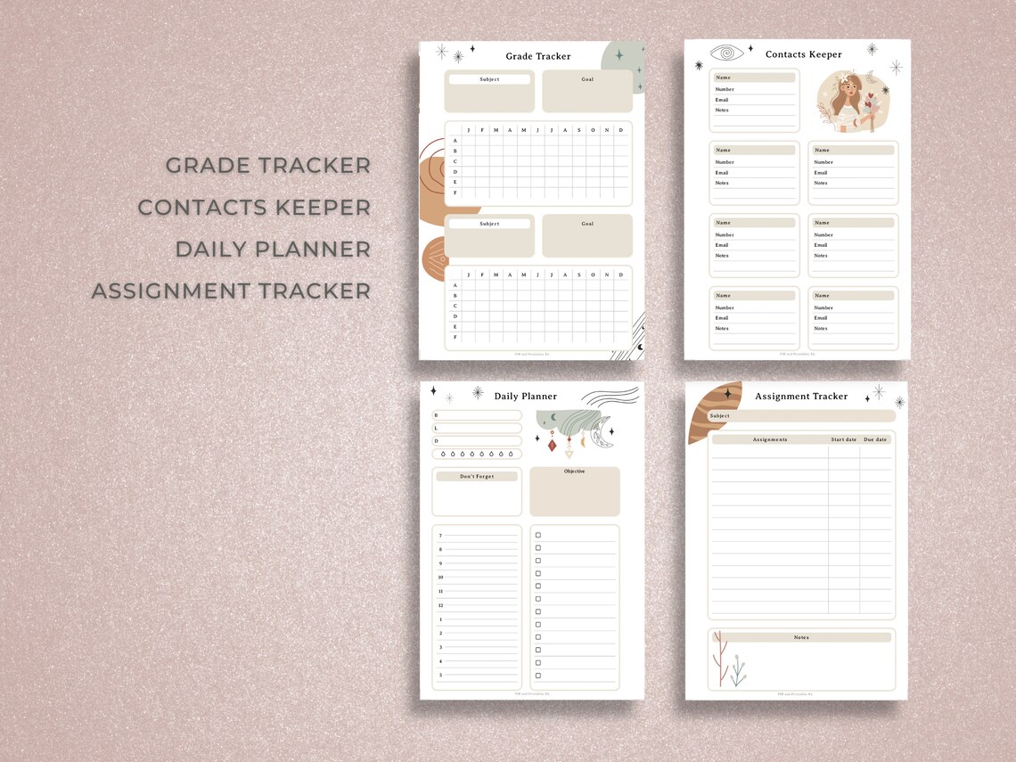 Student Planner Printable Planner Printable Journal - Etsy
