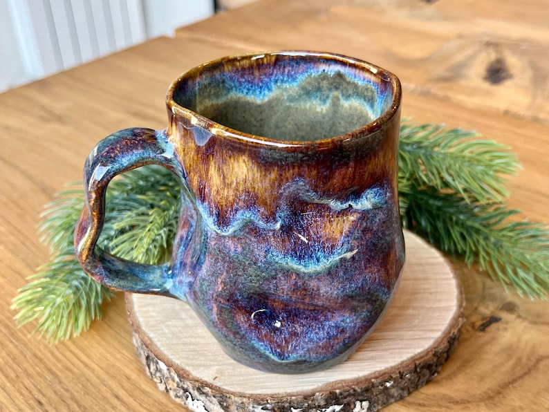 Wonky Mug, Irregular Shape Mug, Asymmetrical, With Twisting Curves, 350 ...