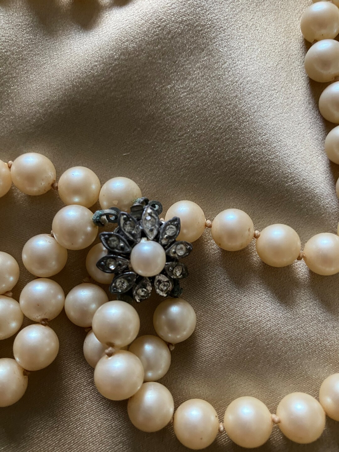 60s Long Double String Faux Pearls - Etsy
