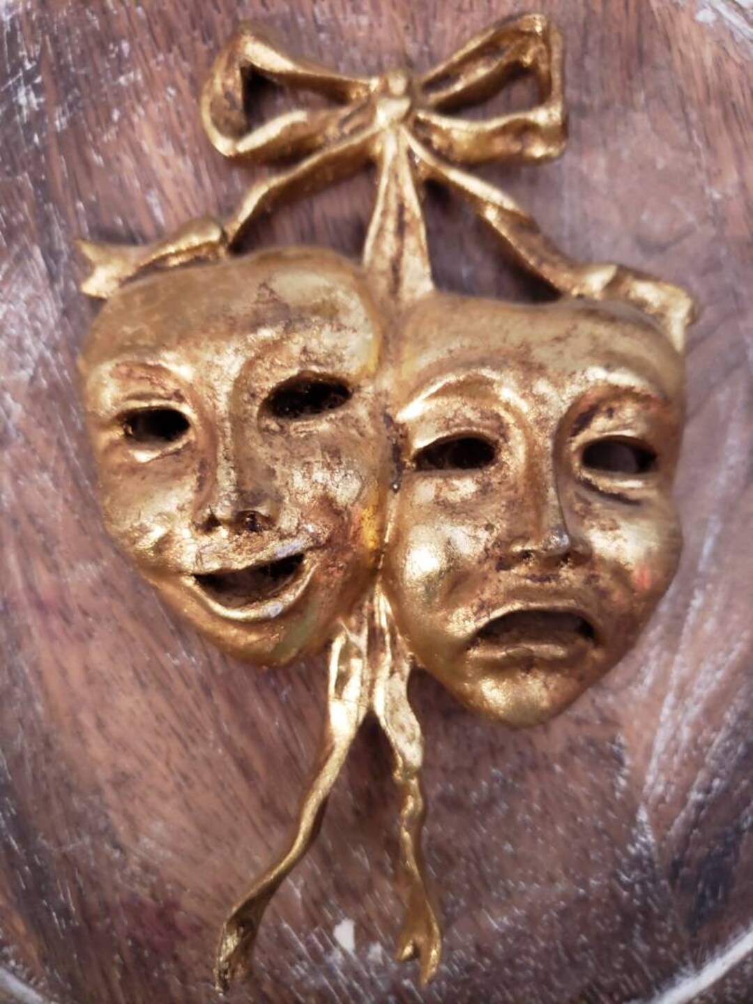 Vintage Gold Tradegy Masks Wall Art. - Etsy