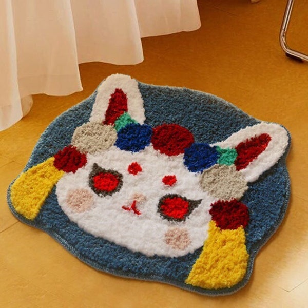 Bunny Rug - Etsy
