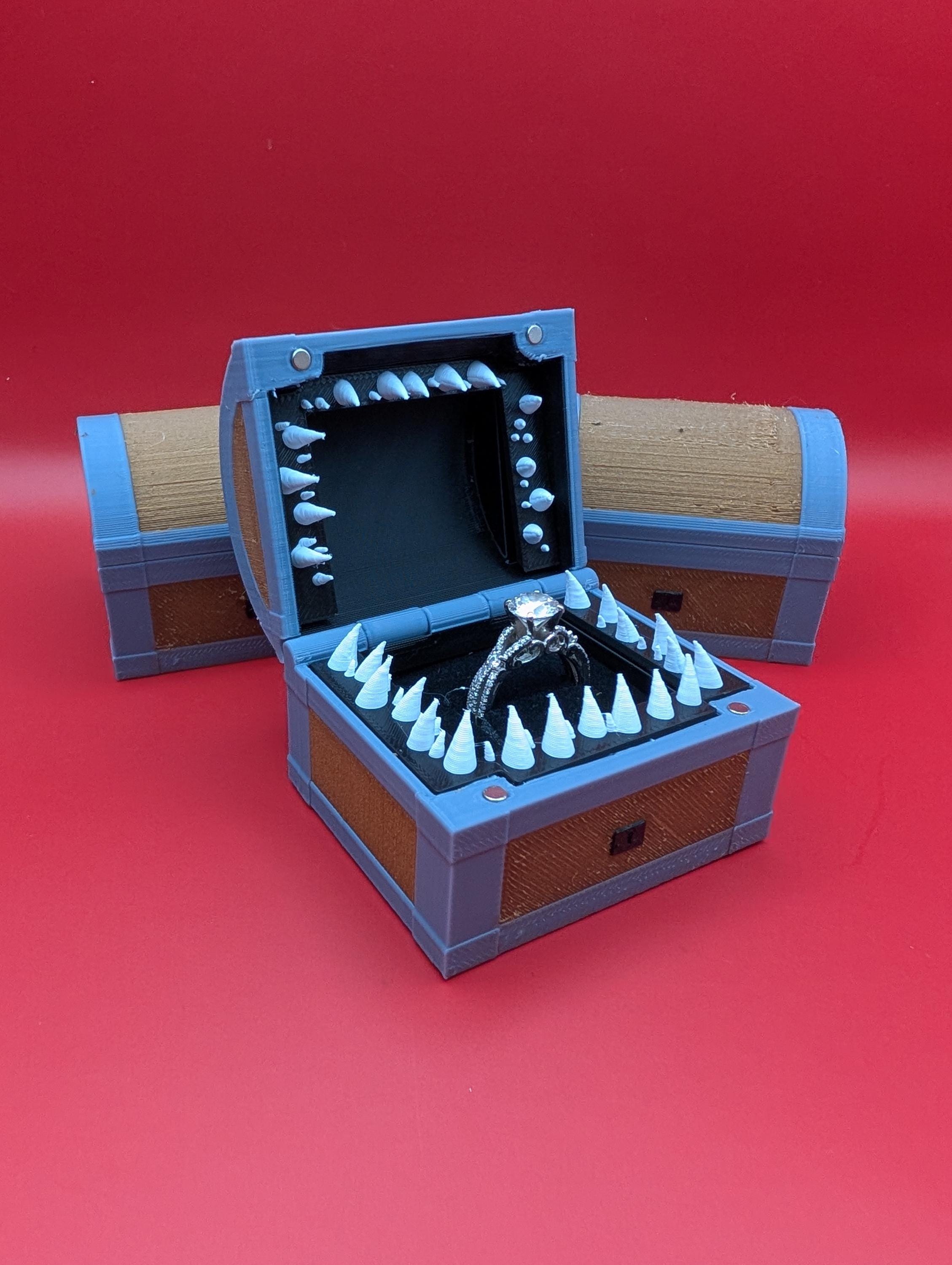 Mimic Chest Ring Box Dnd (unique of a Kind Proposal, Gift, Ring Bearer ...
