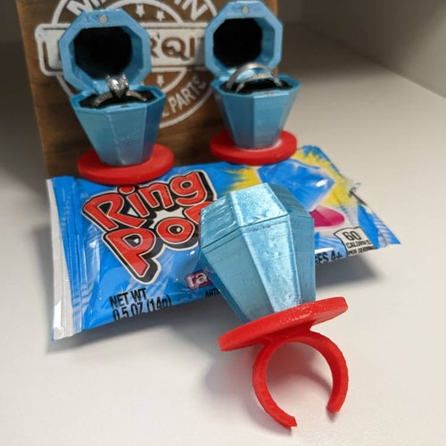 Ring Pop Box 3D Printed Proposal Wedding Ring Box or Ring - Etsy