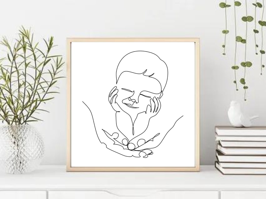 Baby Line Art Baby Line Drawing Line Art Line Drawing - Etsy