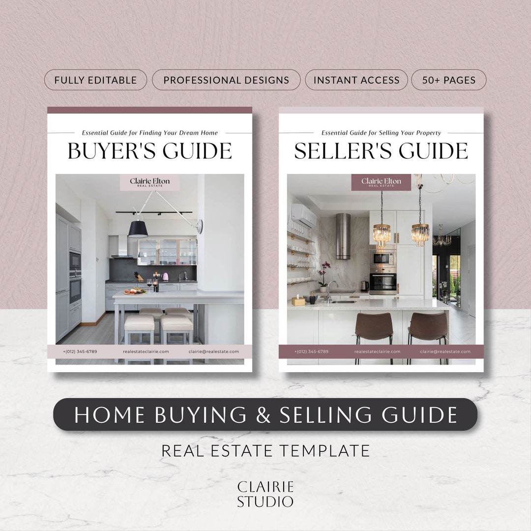 Printable Real Estate Guide Bundle, Home Selling Buying Process, Buyer ...
