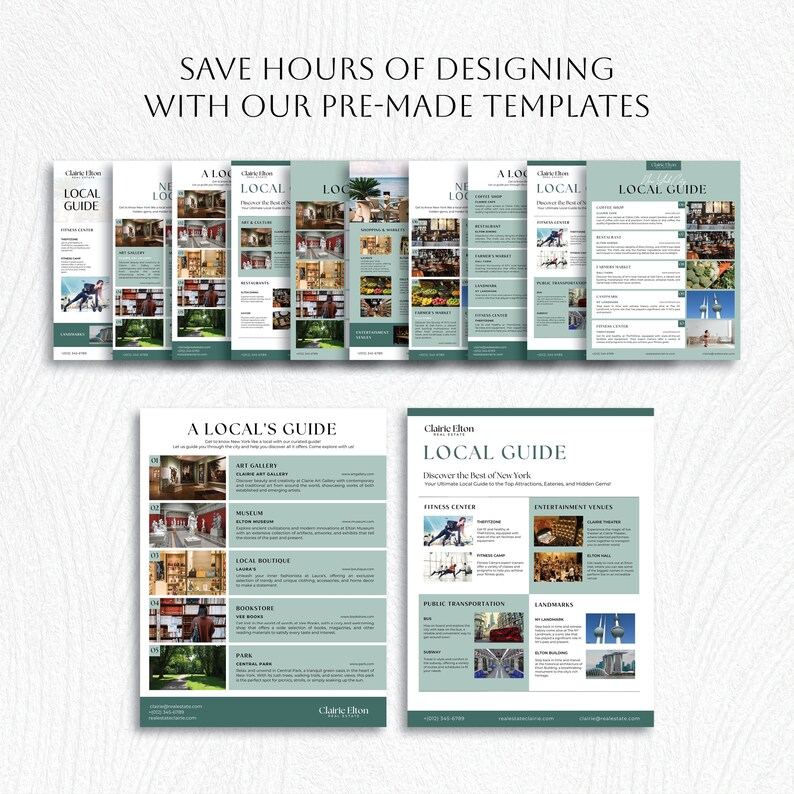 Printable Local Guide Template Bundle, Real Estate Marketing Kit ...
