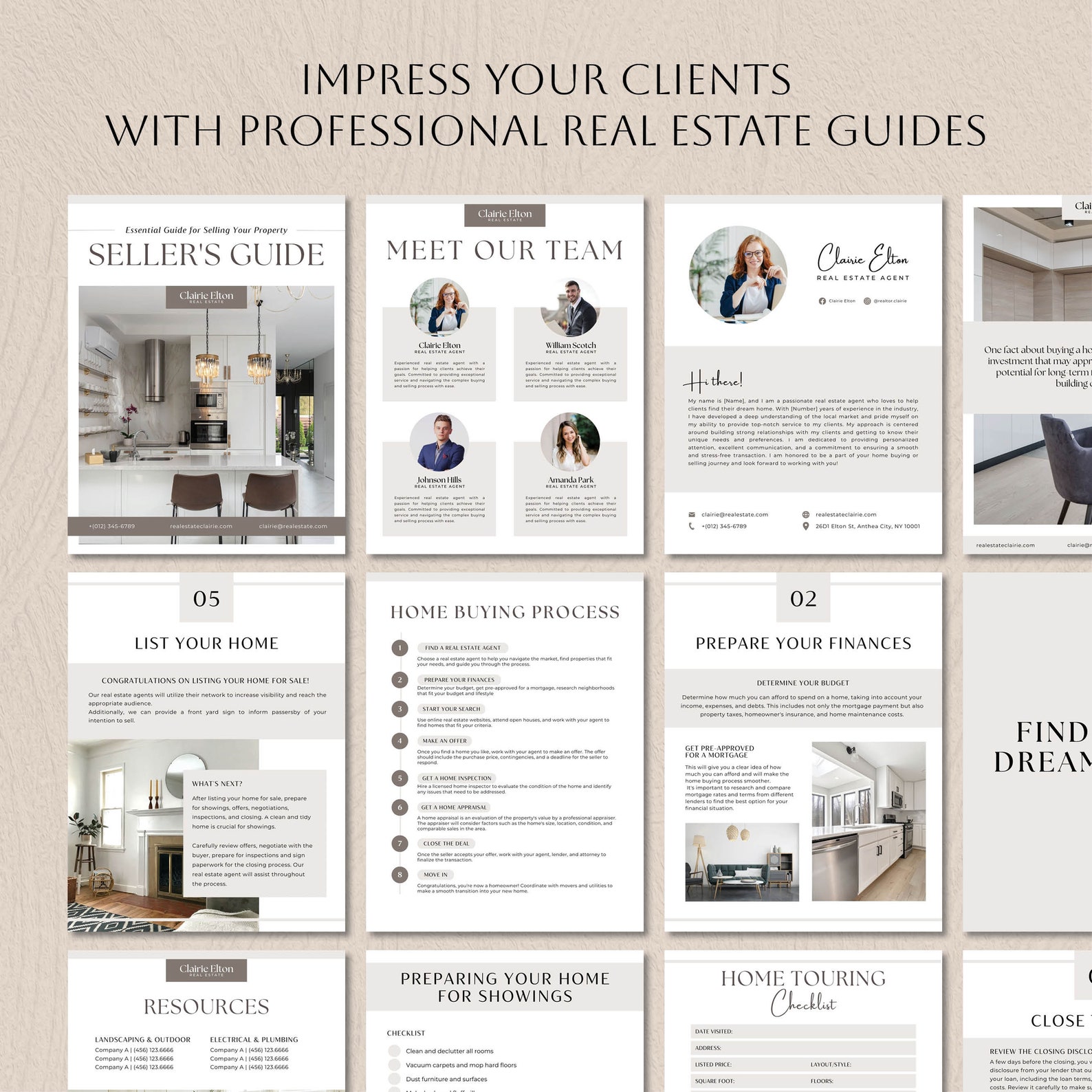 Printable Real Estate Guide Bundle, Home Selling Buying Process, Buyer ...