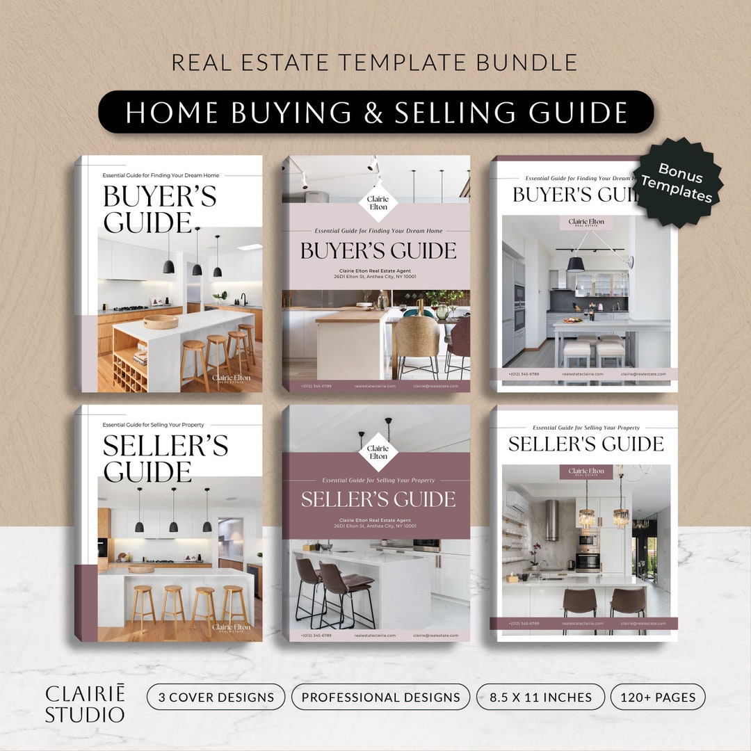 Home Buyer and Seller Guide Packet, Real Estate Selling Buying Process ...