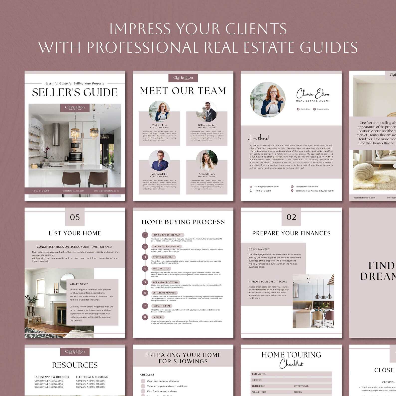 Printable Real Estate Guide Bundle, Home Selling Buying Process, Buyer ...