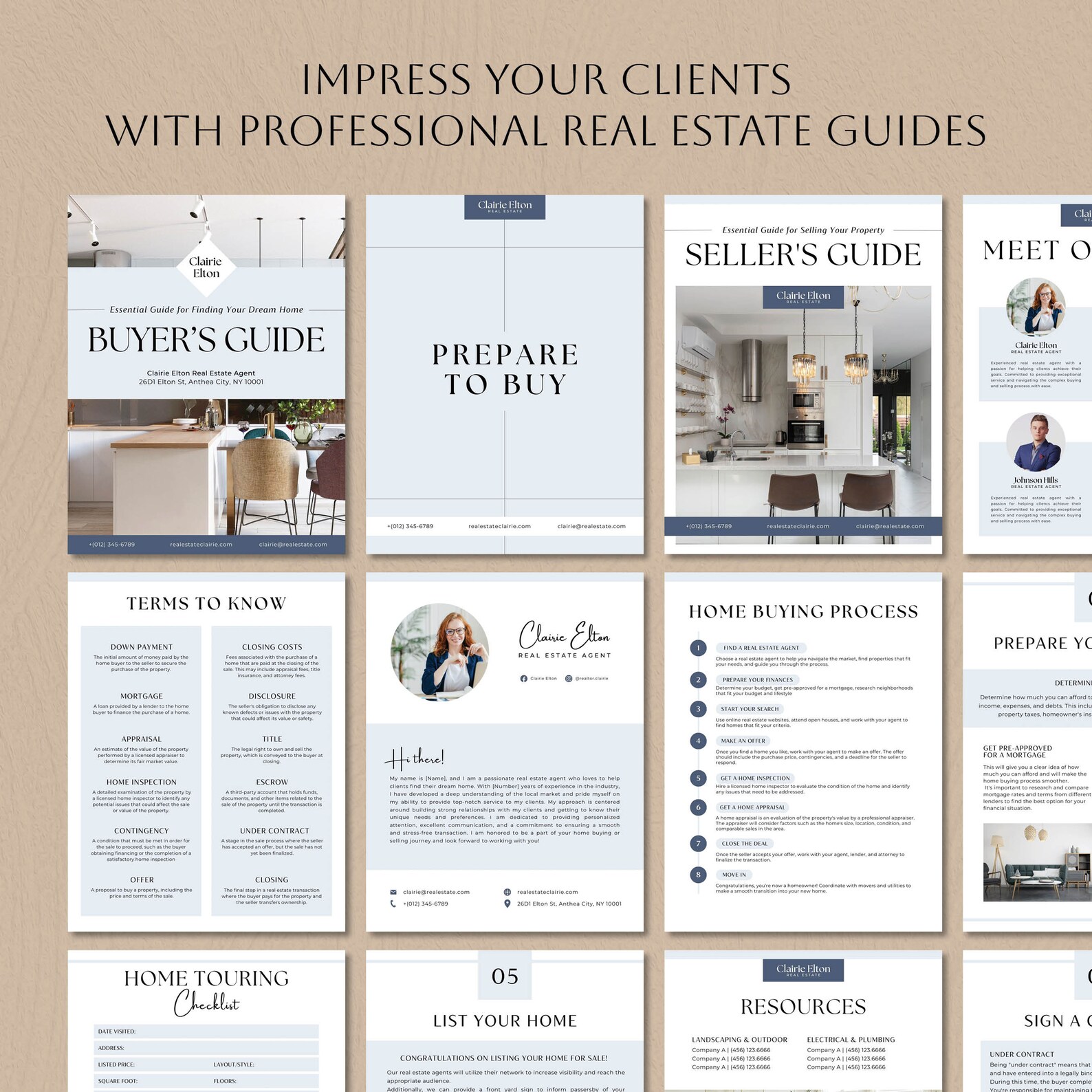 Home Buyer and Seller Guide Packet, Real Estate Selling Buying Process ...