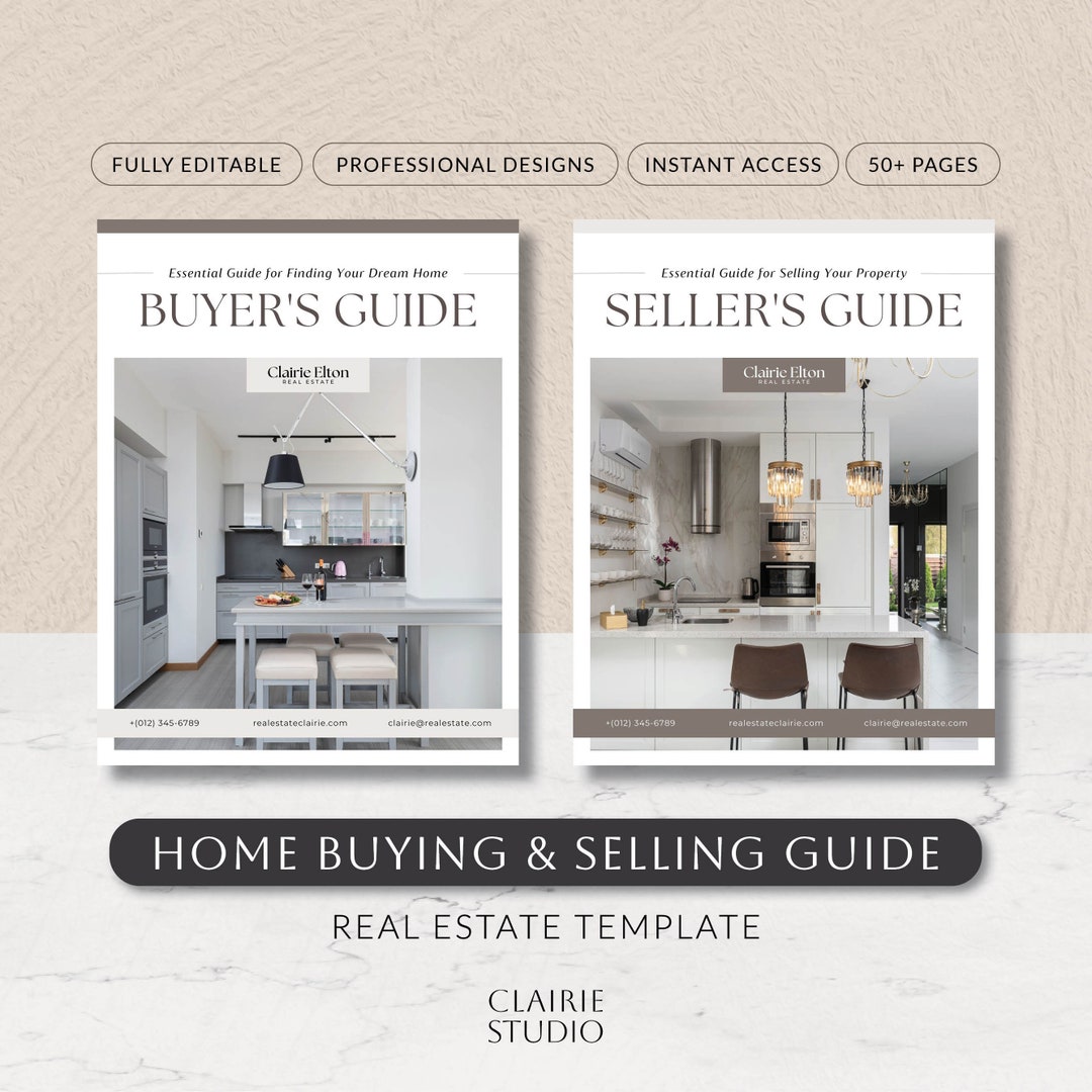 Printable Real Estate Guide Bundle, Home Selling Buying Process, Buyer ...