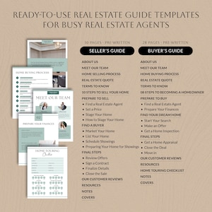 Real Estate Buyer and Seller Guide Bundle, Home Selling Buying Process ...