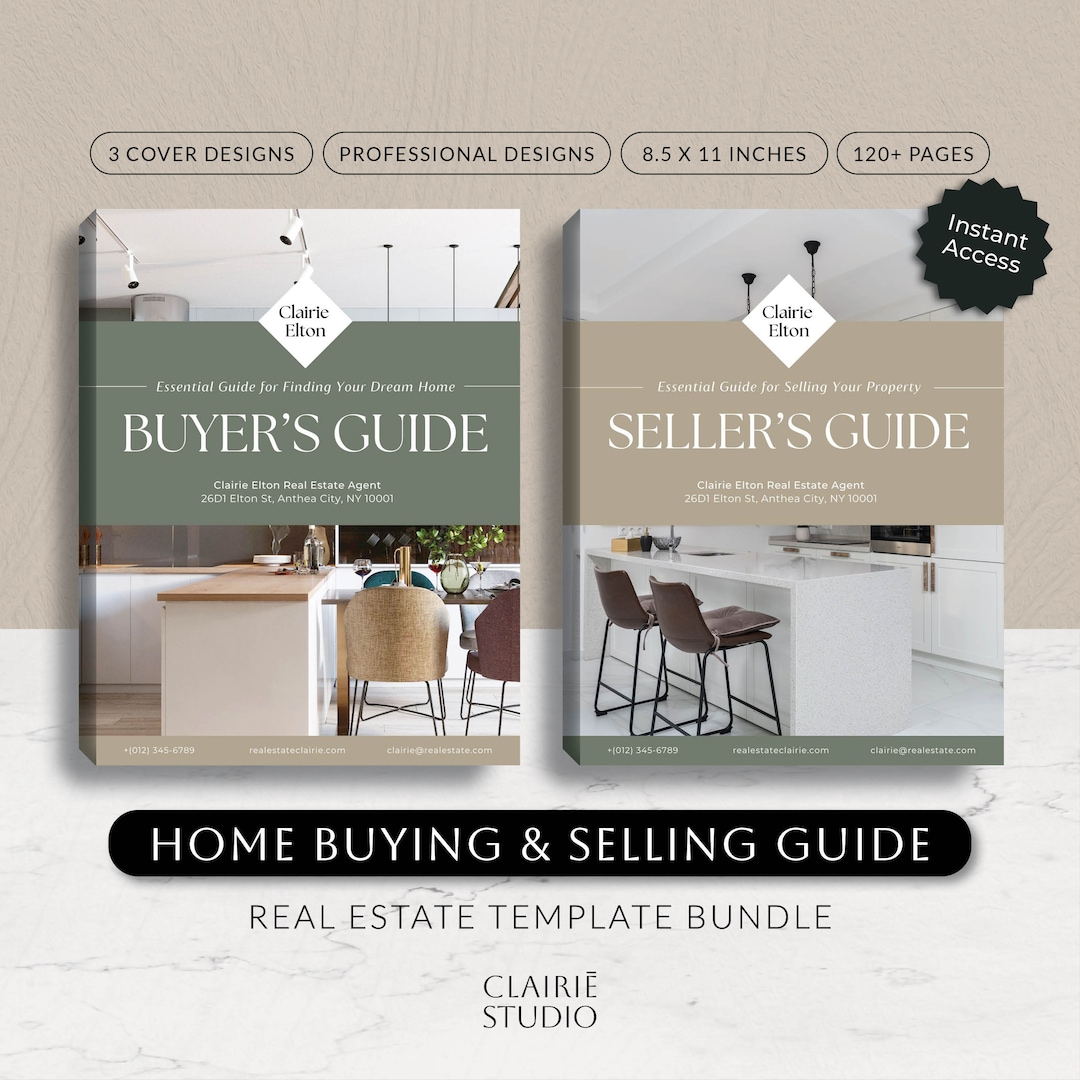 Real Estate Guide Template Bundle, Home Selling Buying Process, Buyer ...